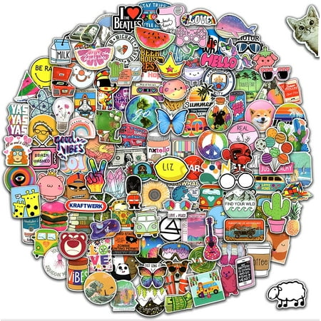 200pcs Cool Stickers Pack (50-500Pcs/Pack), Water Bottles Sticker for ...