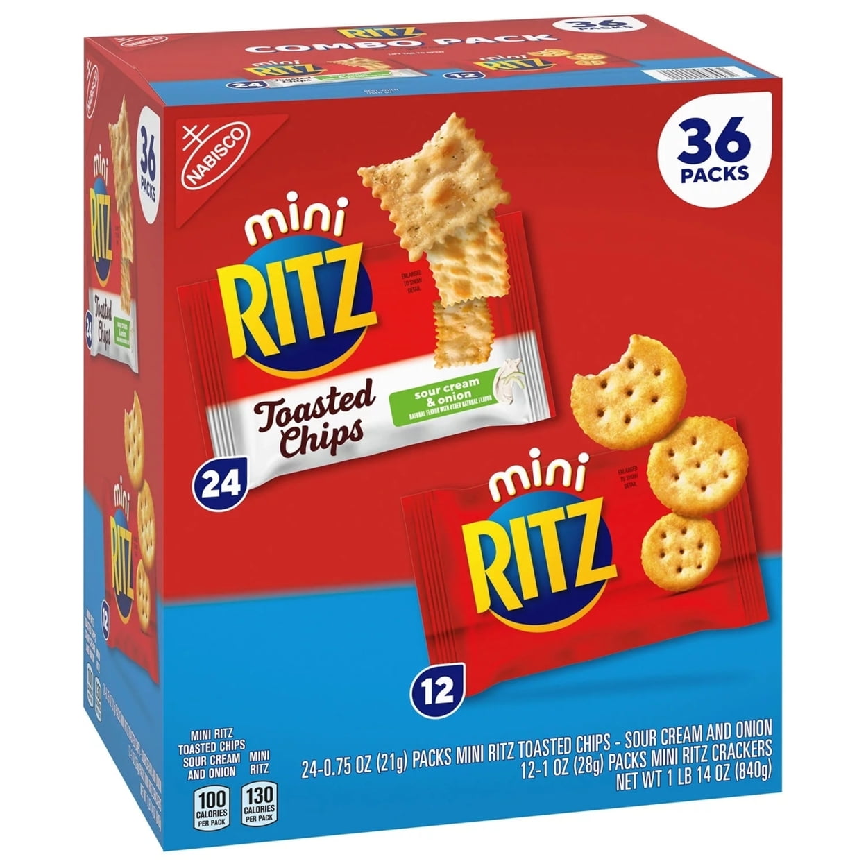 Nabisco Mini RITZ Variety Pack (36 Pack) - Walmart.com