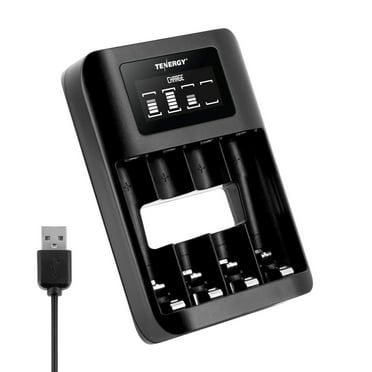 Tenergy TN471U 2-bay Universal Battery Charger for Li-ion/NiMH with LCD ...