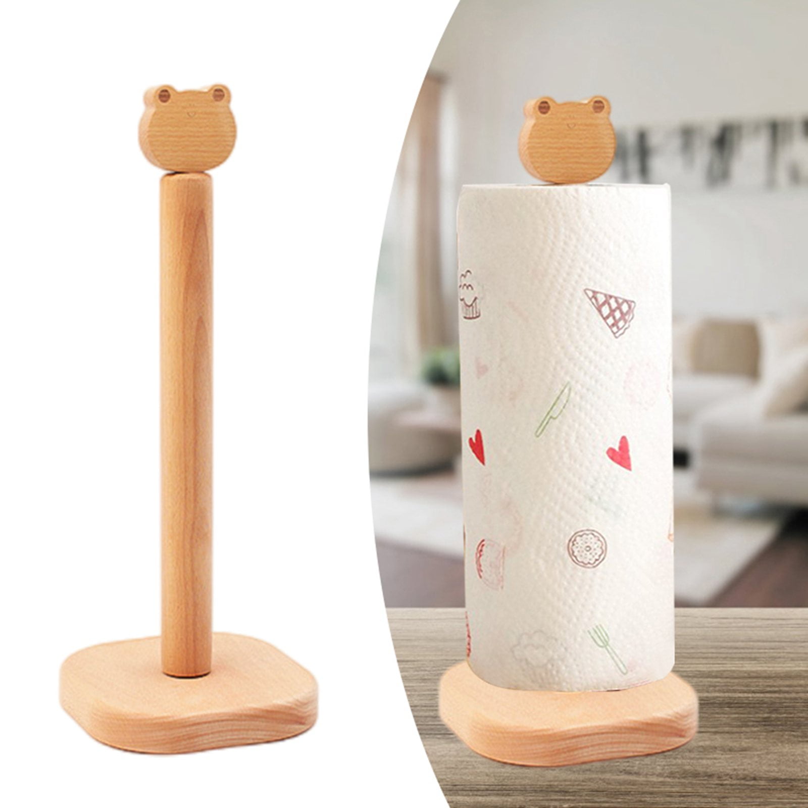 Paper Towel Holder Standing Tissue Kitchen Storage Rack Cartoon ...