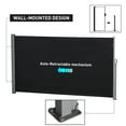 Outsunny 10' x 7' Retractable Privacy Screen Side Awning, Black ...