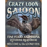 Crazy Loon Saloon Tin Sign 12x16 Sold by Art.Com - Walmart.com
