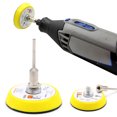 2" Mix Grit Sander Disc 3mm Shank Sanding Polish Polishing Pad Backer ...