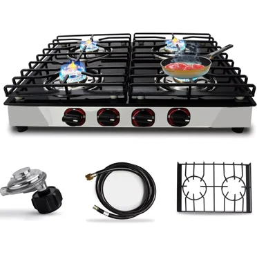 Magic Chef 24" Gas Cooktop with 4 Burners, Stainless Steel - Walmart.com