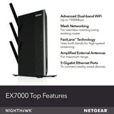 NETGEAR - Nighthawk AC1900 WiFi Mesh Range Extender and Signal Booster, 1.9Gbps (EX7000 ...