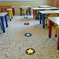 WaaHome Number Spot Markers and Labels,4" Line Up Spots Classroom Floor ...