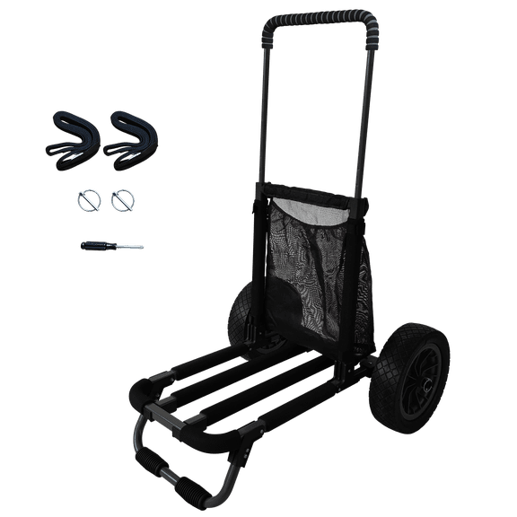 Folding Fishing Cart for Sand with Big Wheels, Upgraded Beach Wagon ...