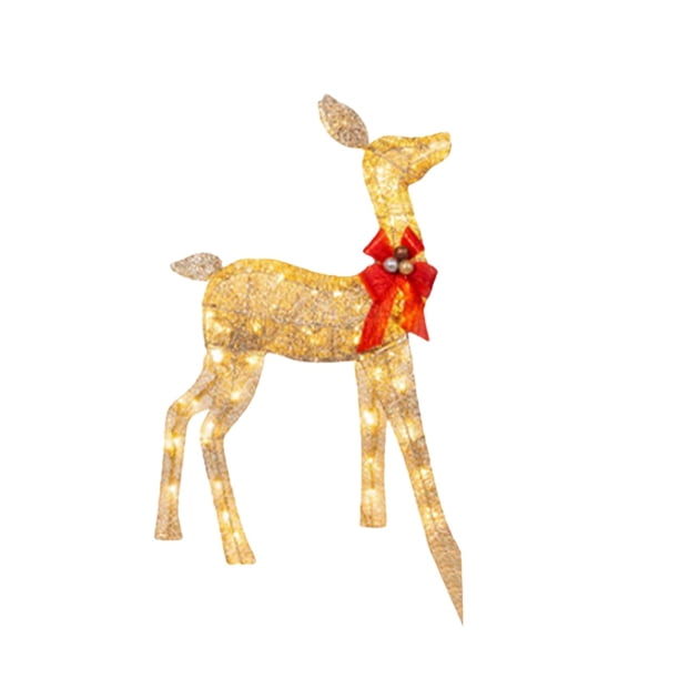 GARENAS Christmas Light Deer Outdoor Christmas Reindeers LED Christmas ...