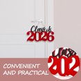 BESTYASH 2Pcs Class of 2026 Red Graduation Wooden Ornament with Hand ...
