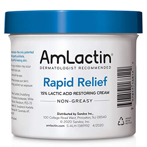 Buy AmLactin Rapid Relief 15% Lactic Acid Skin Restoring Cream, 12 Oz ...