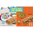 Reese's Puffs Cinnamon Toast Crunch Cereal Treat Bars Variety Pack, 28 ...