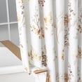 Colorful Floral Stall Shower Curtain, Earthy Terracotta Orange Boho ...
