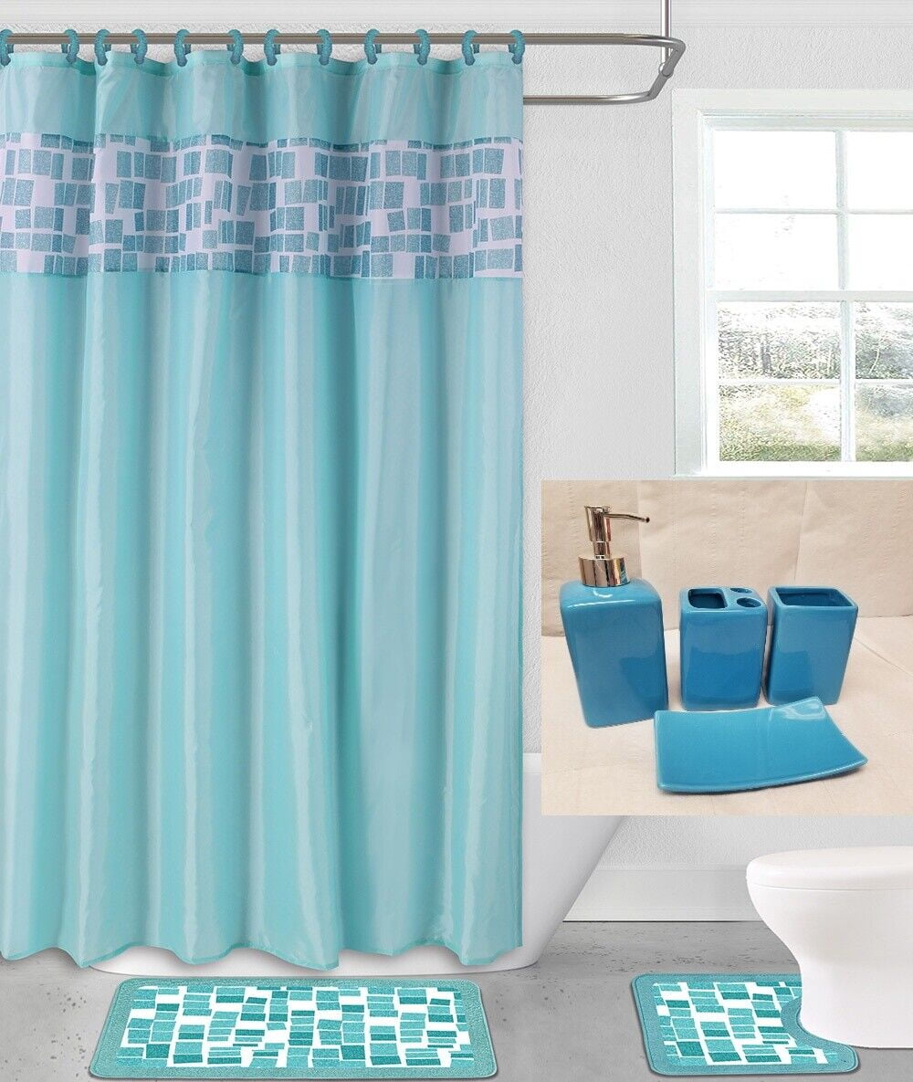 19 piece Bathroom Combo 2 Tone Different Design Mix & Match Bath ...