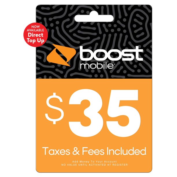 Boost Mobile $35 Direct Top Up - Walmart.com - Walmart.com