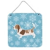 Winter Snowflake Design with Dog Art Wall or Door Hanging Prints ...