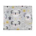 Cartoon Koala and Star Door Curtain Sheer Privacy Light Filtering ...