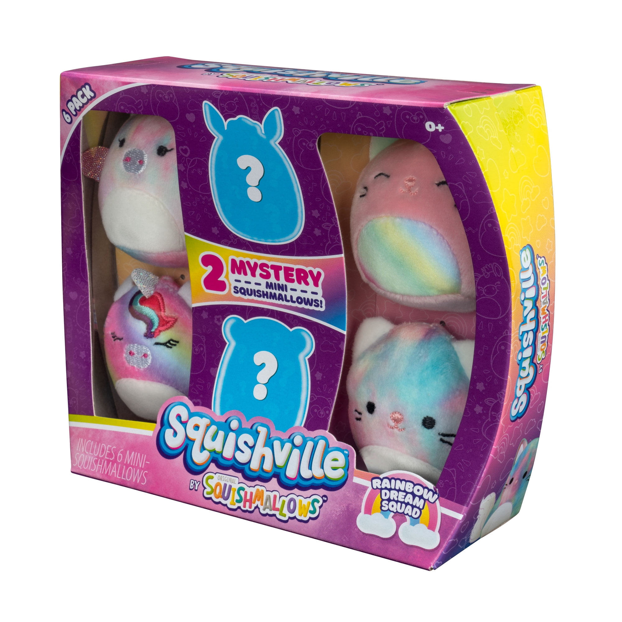 Buy Squishville By Squishmallows 2 Mini Plush Rainbow Dream Squad, 6 ...