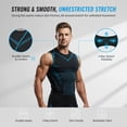 Sleeveless Compression Shirt Men，4-Way Stretch, Moisture-Wicking ...