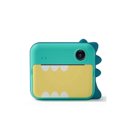 P1 Green Dinosaur No Card Children Polaroid Camera 1200w Front And Rear ...