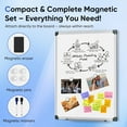 36" x 24" Magnetic Whiteboard for Wall, Dry Erase Board with Silver ...
