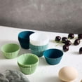 Feledorashia Silicone Cupcake Liners, Non Stick Muffin Cups, Reusable ...