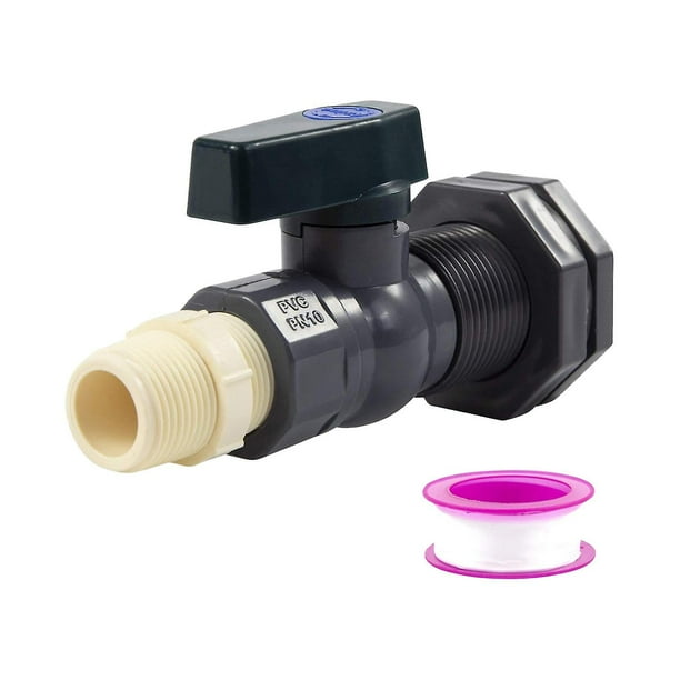 Kit de Robinet de Baril de Pluie en Pvc Valve de Baril de Pluie 3/4 ...