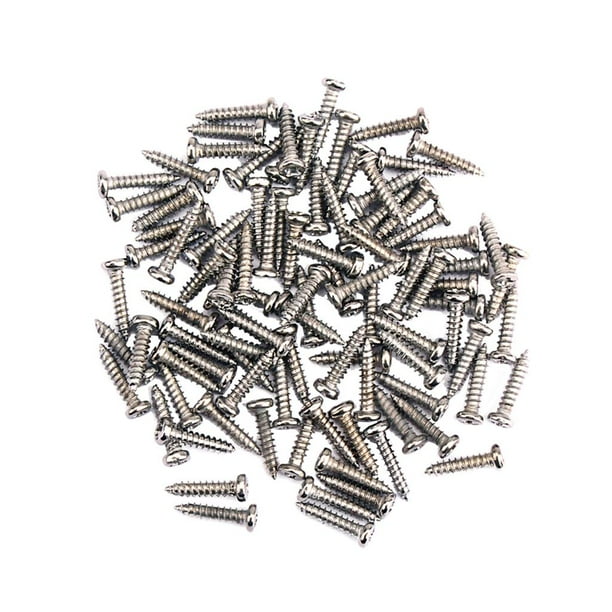 100 Pieces Tuning Peg Screws for Electric / Acoustic Guitar, Bass ...