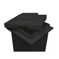 Good Ideas Savannah Column Storage and Waste Bin - Black - Walmart.com