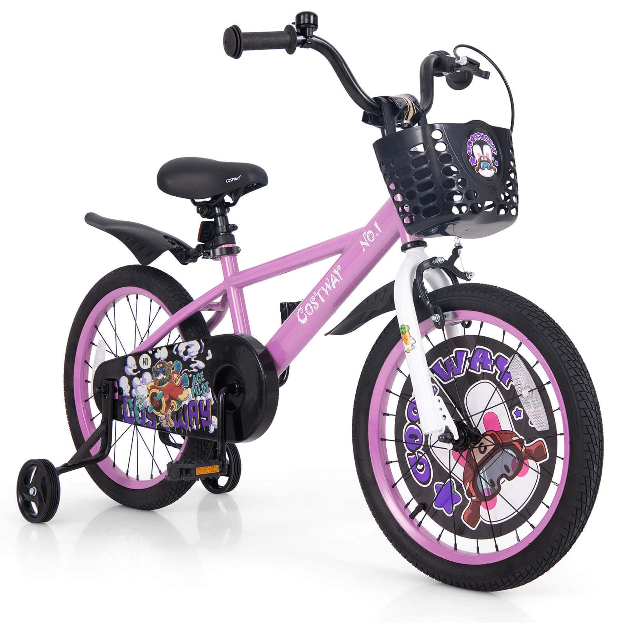 Click here for Costway 18 Kids Bike For 4-8 With Height-Adjustabl... prices