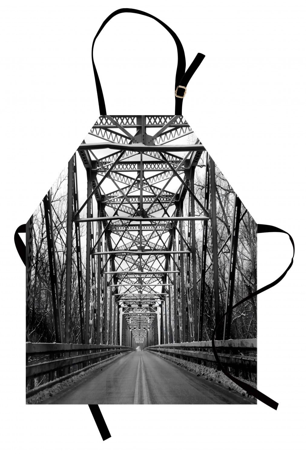 Black and White Apron Road Through Bridge Tunnel Urban City and Modern ...