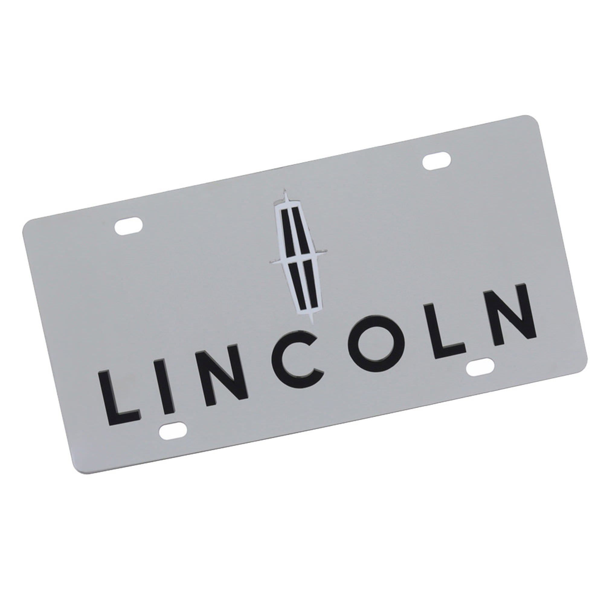 Lincoln Dual Logo License Plate (Chrome) - Walmart.com