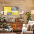Abstract Yellow Gary Paint TV Dust Cover 43 Inch, Retro Mottled Oil ...