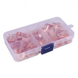 Open Barrel Copper Ring Lug Terminals Wire Crimp Connector Assortment ...