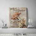 AXXPosters-Christian Cat Wall Art Cat Jesus Pictures Wall Decor ...