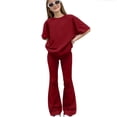 AWZXDE Girls Knit Two Piece Dresstop Shorts Ensemble for Everyday Wear ...