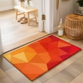 Abstract Geometric Mosaic Triangular Shapes Rectangle Rug 2'x3' Orange ...