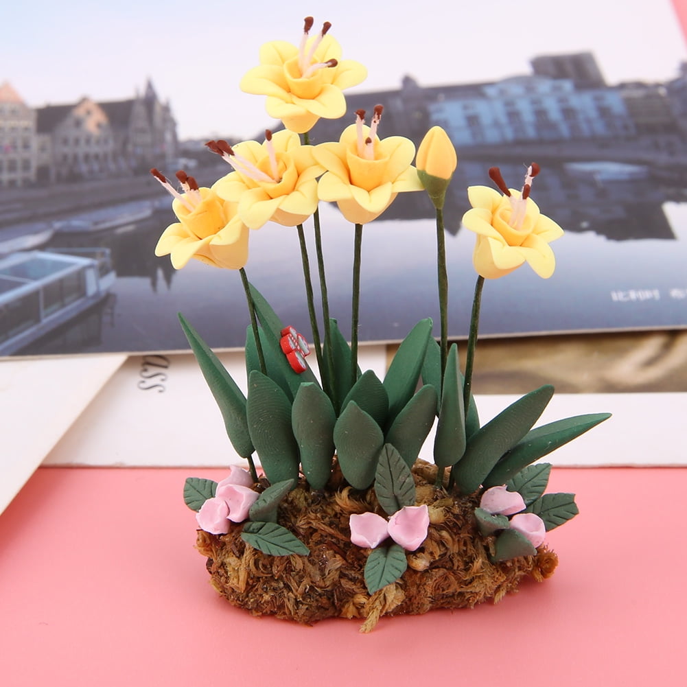 1 12 Dollhouse Miniature Flower Pot Work Fine Delicate Doll House Decoration Doll House Flower Plant Pot For Dollhouse Furniture Decoration
