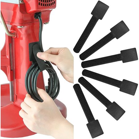 NETSENG Cable Ties, 6 Pieces Reusable Adhesive Zip Tie Cable Ties Cord ...