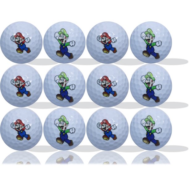 Mario and Luigi Golf Balls 12 Pack - Walmart.com