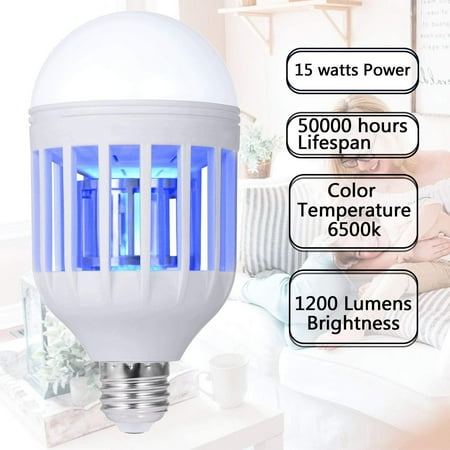 Bug Zapper Light Bulbs Mosquito Trap - UV LED Mosquito Killer Lamp ...