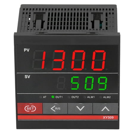 Digital Temp Controller, Automatic Tuning Dual Display Temperature Controller Universal Input ...