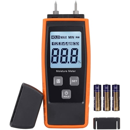 Bmatwk Wood Moisture Meter Digital Moisture Detector LCD Moisture ...