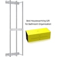3 Bar Wall Mounted Towel Rack, Silver Metal Holder for Large Towels ...