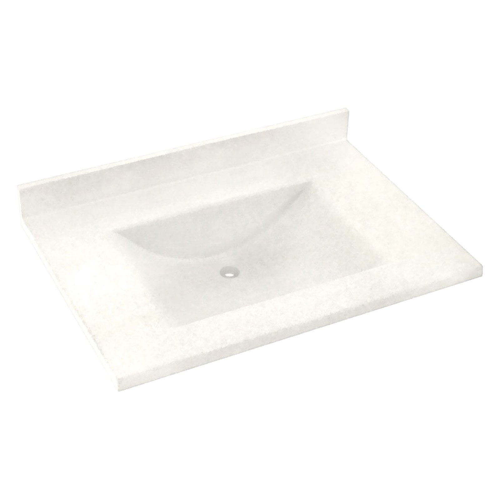 Swanstone 37W x 22D in. Contour Solid Surface Vanity Top - Walmart.com
