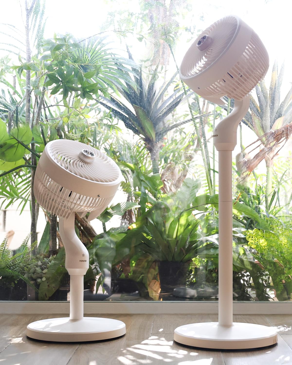 LACIDOLL Standing Fan, Table Pedestal Fan 2-in-1, 3D Oscillating Fan ...