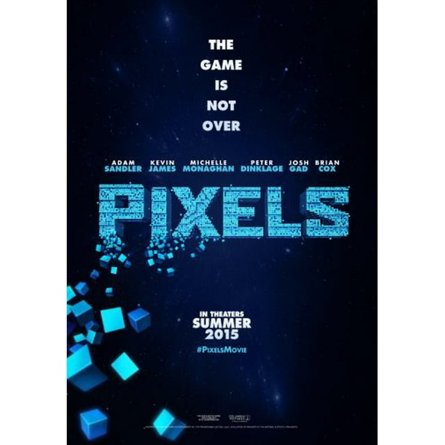 Pixels Movie Poster 24Inx36In Poster Art Poster 24x36 Unframed, Age ...