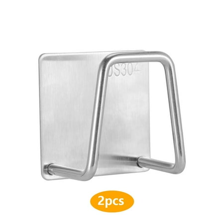 2pcs 304 stainless steel sponge rack kitchen perforated free sink steel ...