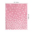 Brythos Pink Love Heart Painting Flannel Throw Blanket, Soft Plush ...