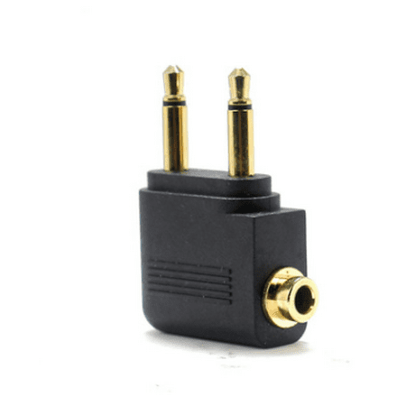 5Pack Airline Airplane Flight Adapters for Headphones, Golden Plated 3 ...