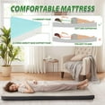 Roll Up Memory Foam Camping Mattress | 3" Thick Portable & Lightweight ...